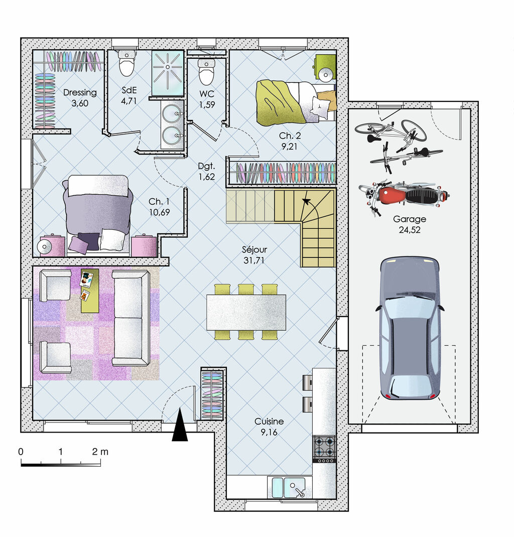 Plan de maison : Une maisons aux lignes épurées et géométriques | Faire ...