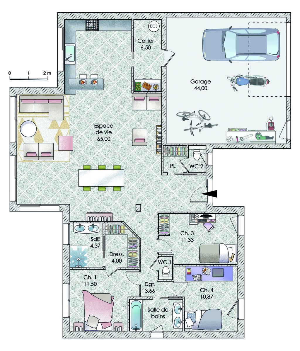 Plan de maison : Une maison aux multiples configurations | Faire ...
